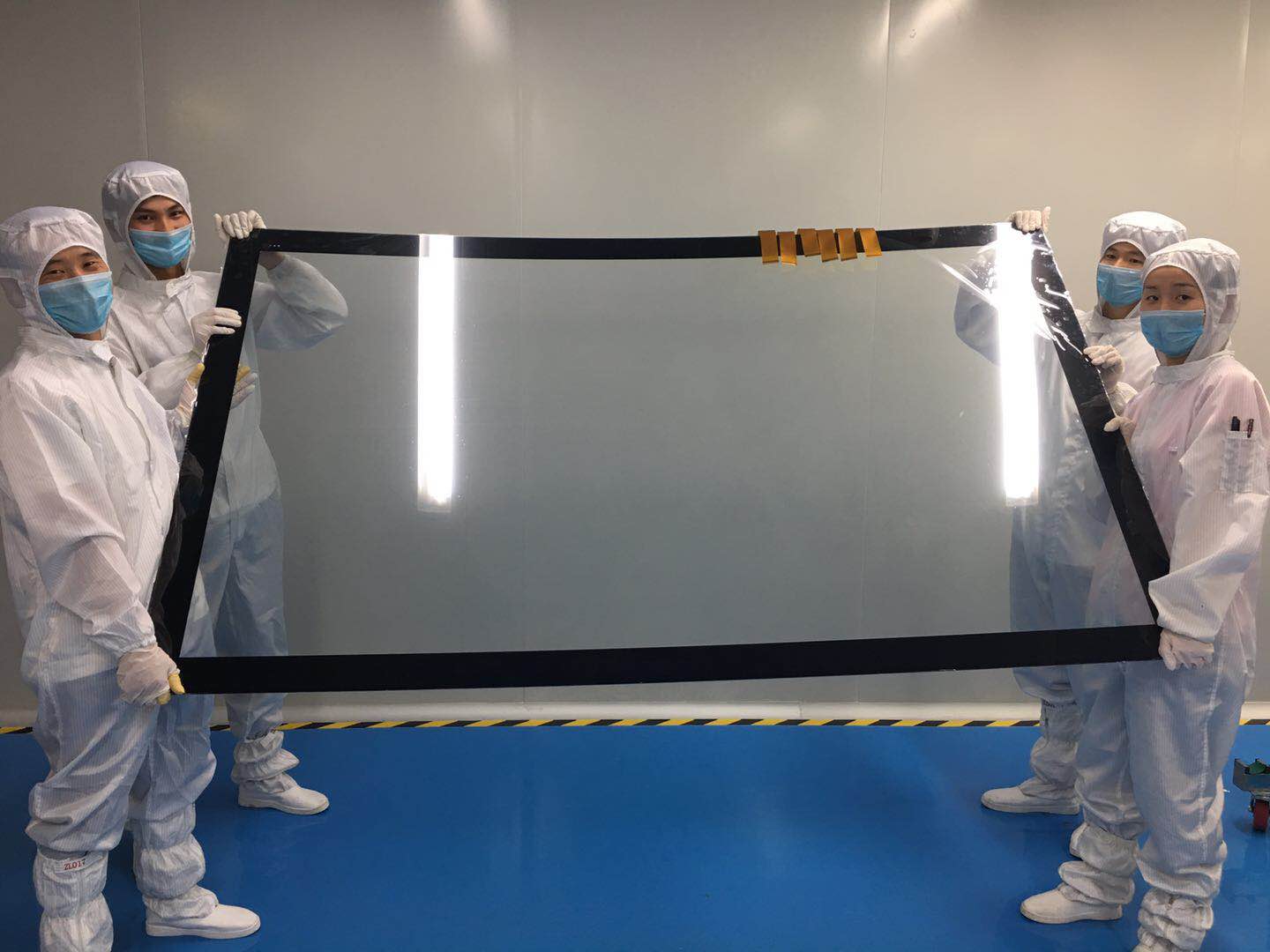 Through glass interactive touch screen new way to communicate